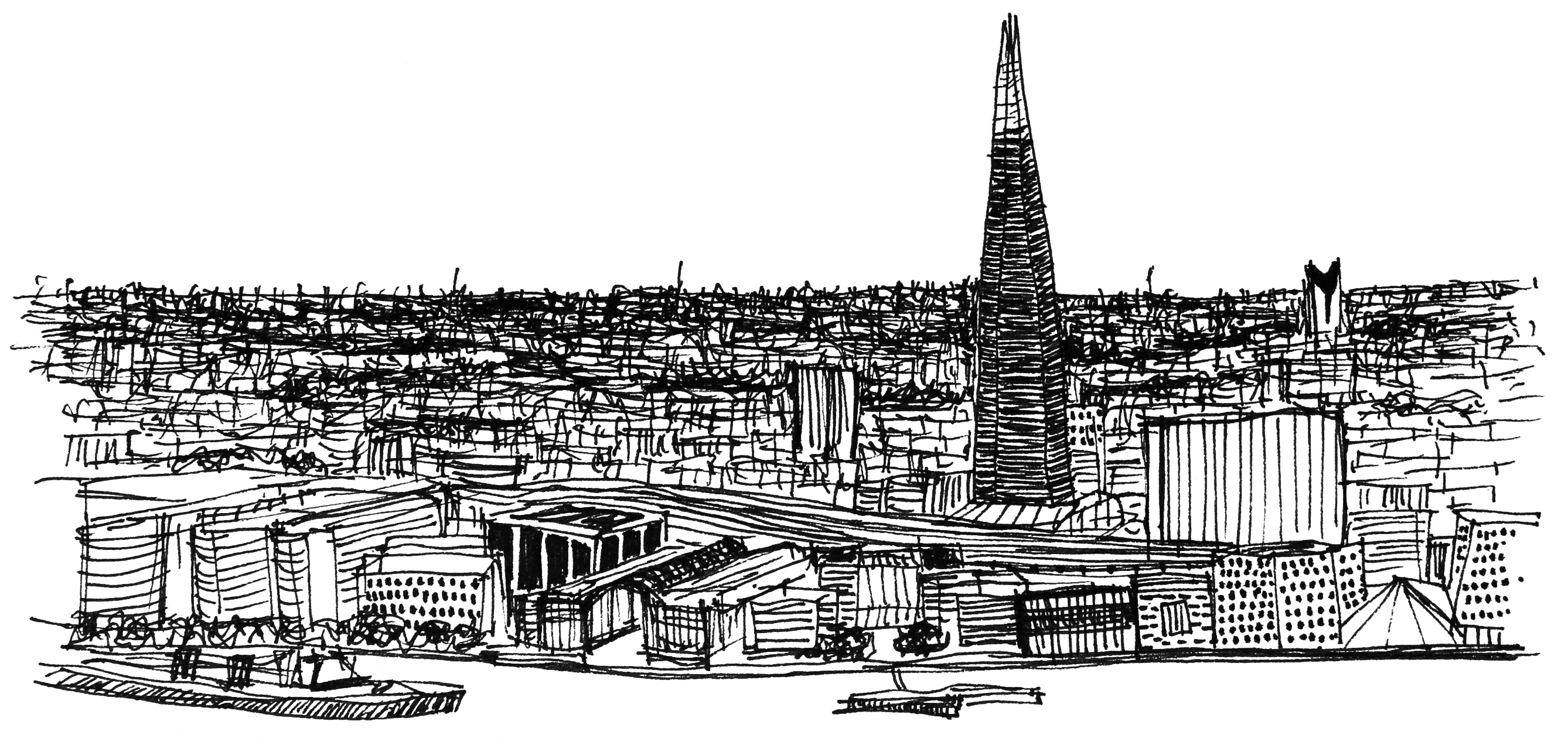 London crowds – a sketch | Virginia Duran